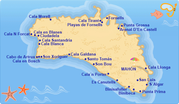 Hoteles en Costa de Menorca, Costas de las Islas Baleares - Tu Hotel en ...